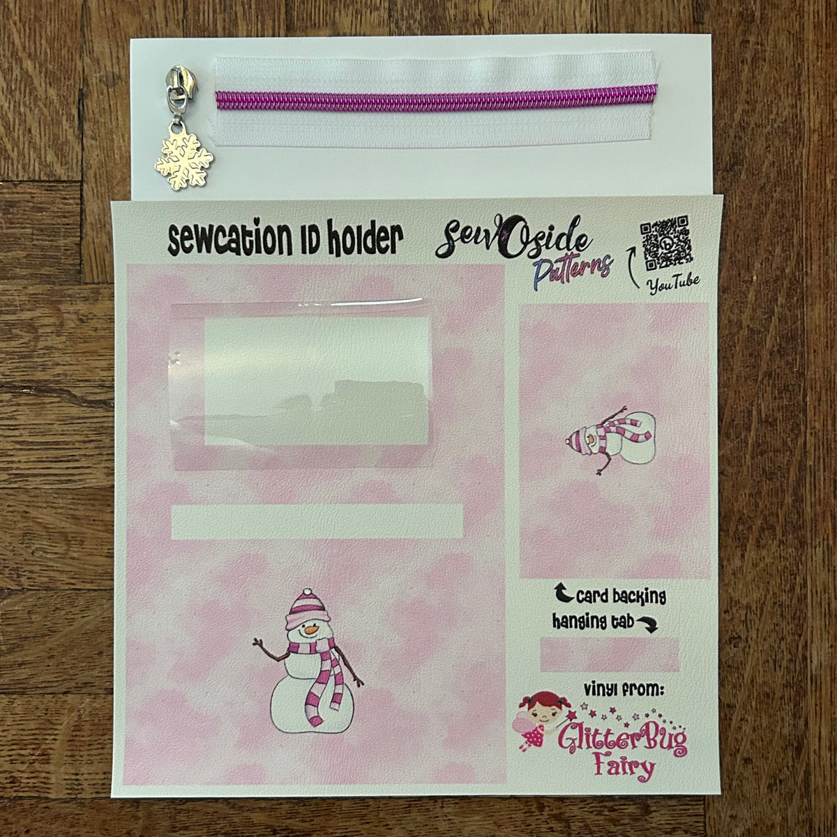 Snowman ID Wallet kit| Glitterbugfairy