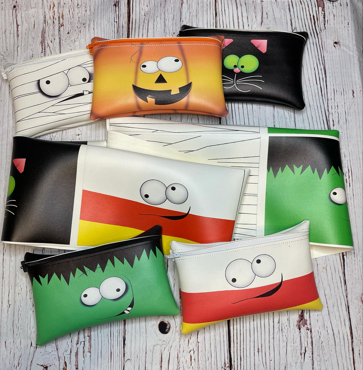 zipper bag panels Halloween Googly Guys| Glitterbugfairy