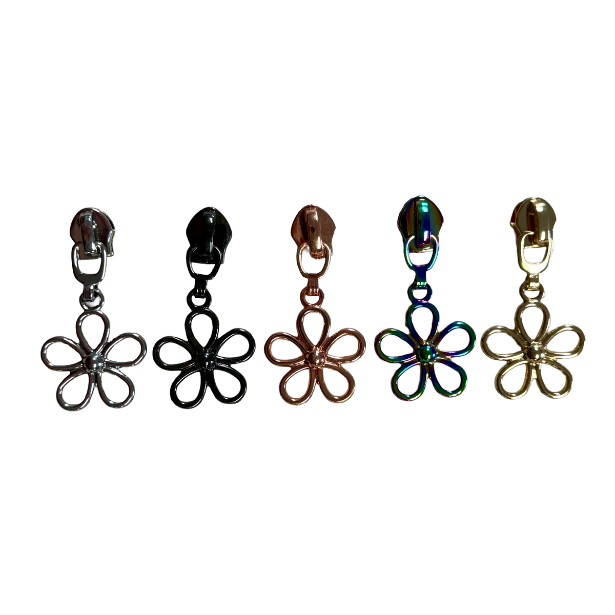 Groovy Flower #5 Zipper Pull| Glitterbugfairy