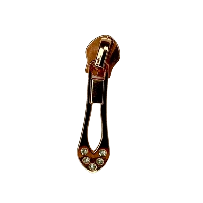 Rhinestone #5 Zipper Pull| Glitterbugfairy