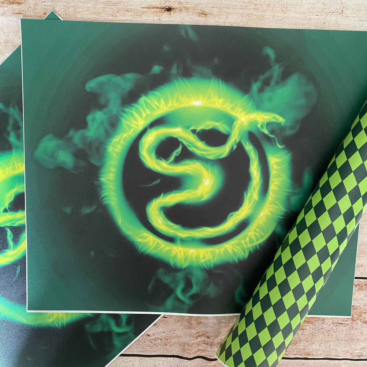 Green Snake Panel| Glitterbugfairy