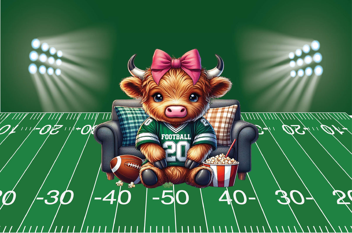 Glitterbug Big Bundle Football cow Green| Glitterbugfairy