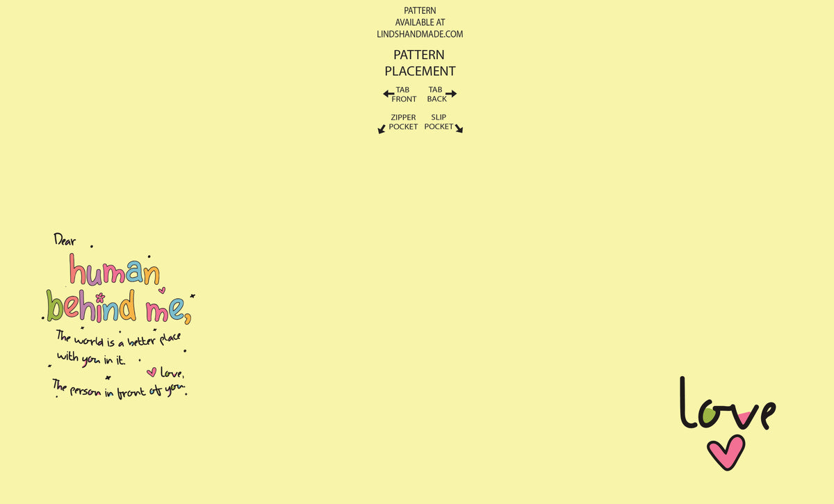 Printed Purse Pal Vinyl Dear Human| Glitterbugfairy