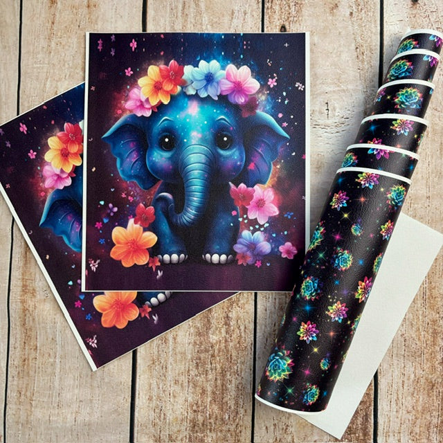 Panel Pack Neon Elephant| Glitterbugfairy