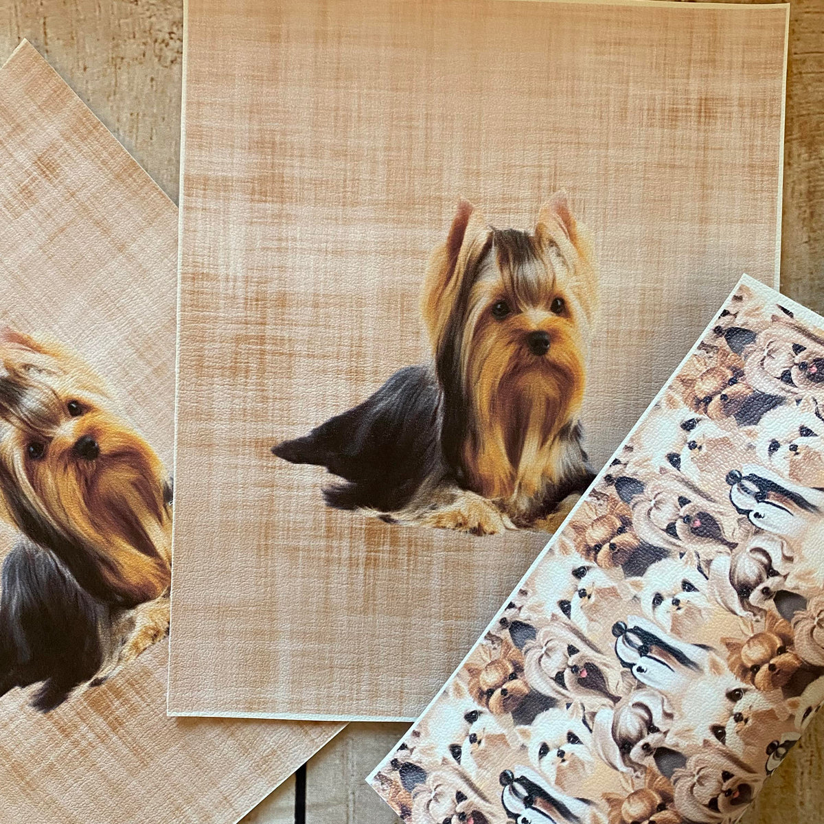 Panel Pack Yorkies (Directional Print)| Glitterbugfairy