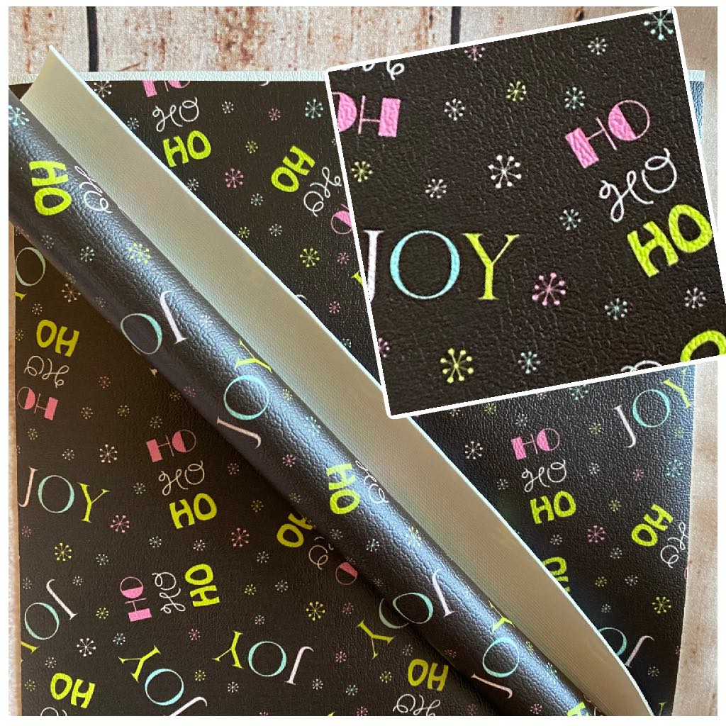 Joy Ho Ho Ho on Black| Glitterbugfairy