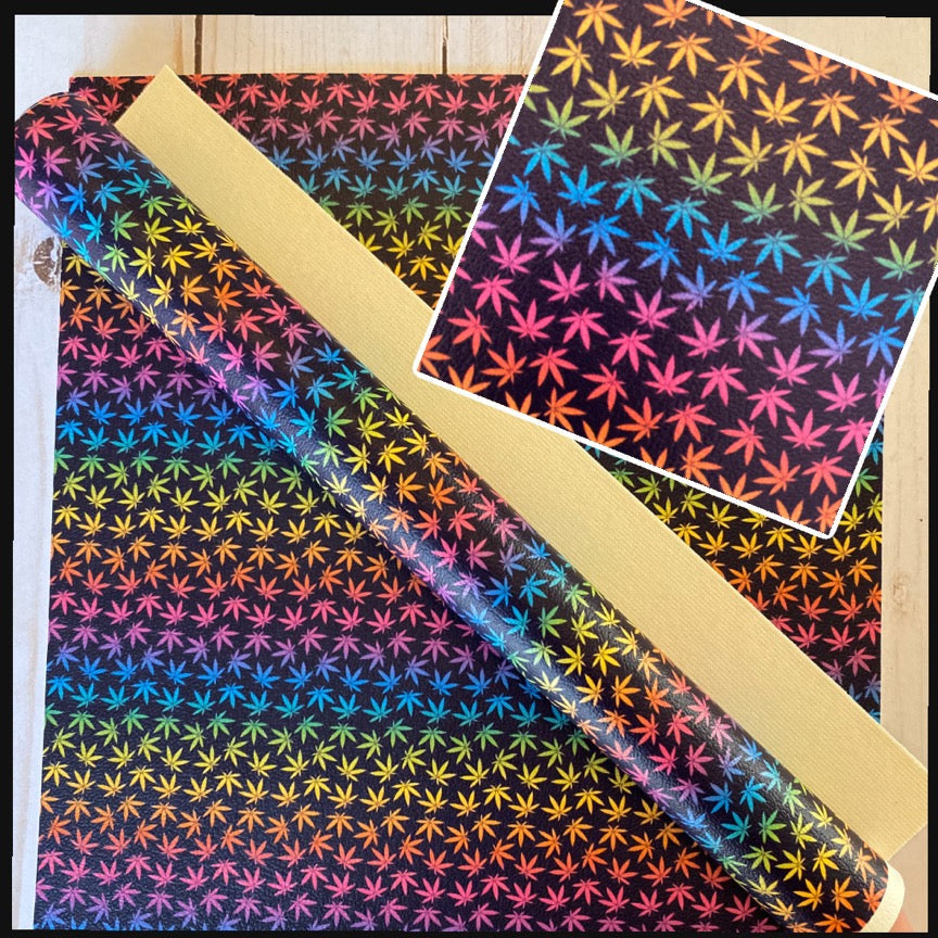 Pot Leaves on Black| Glitterbugfairy