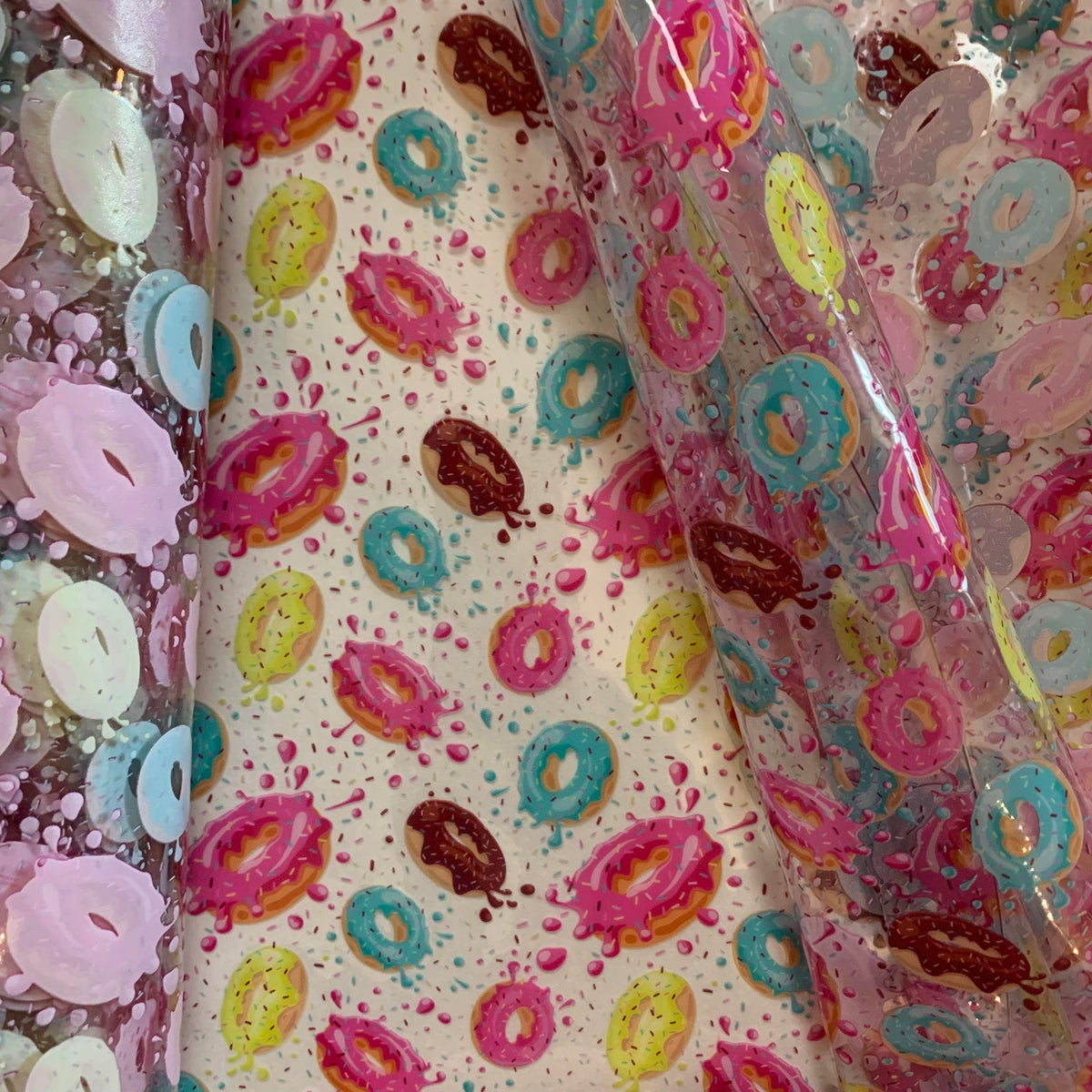 Clear Donut Splatter TPU| Glitterbugfairy
