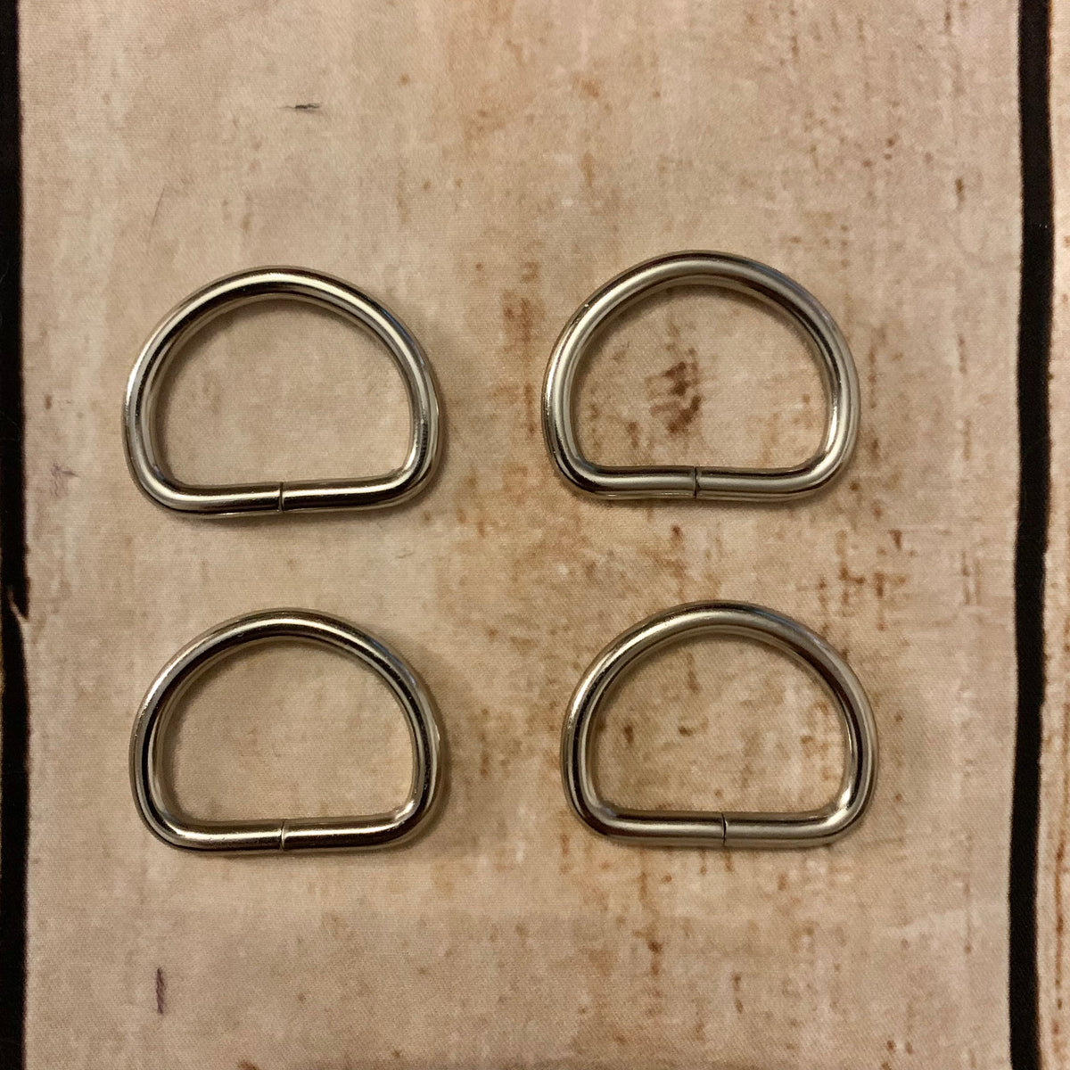 D Rings 1 inch 4pk silver| Glitterbugfairy