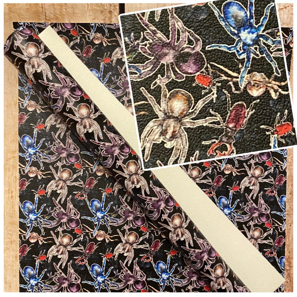 Spider Watercolor on Black| Glitterbugfairy